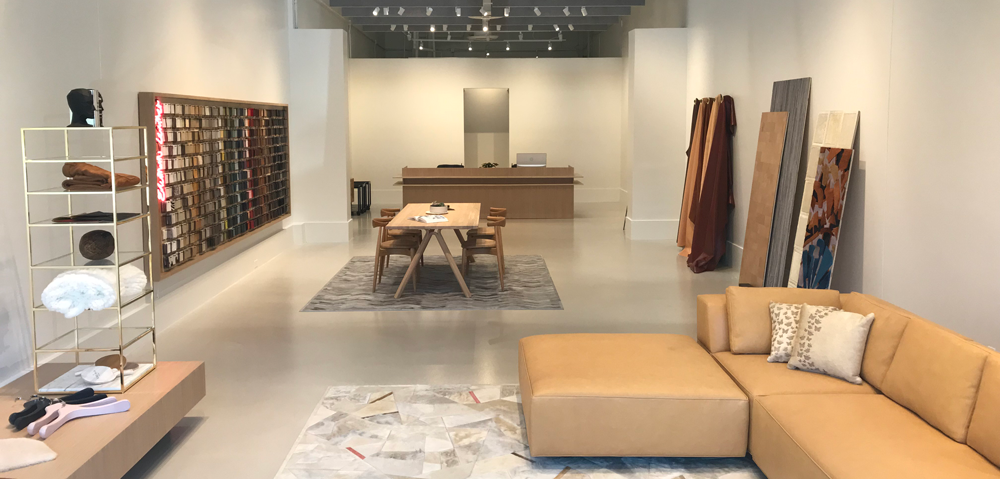 Leather showroom store