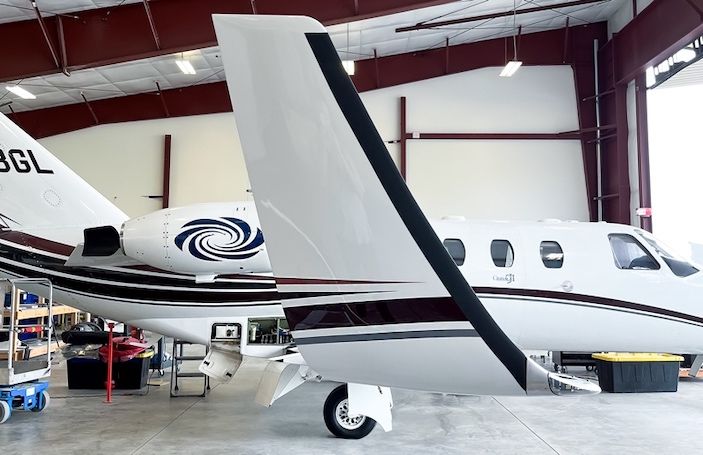 Four Citations undergoing Tamarack Smartwing installation | Business ...