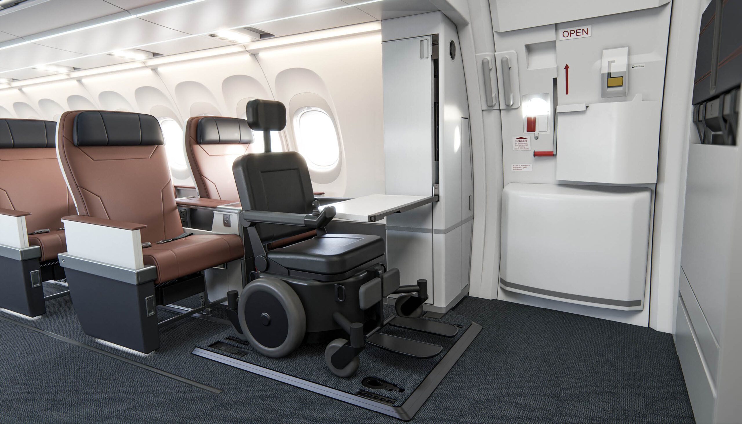Collins Aerospace unveils onboard wheelchair accommodation solution | Business Jet Interiors